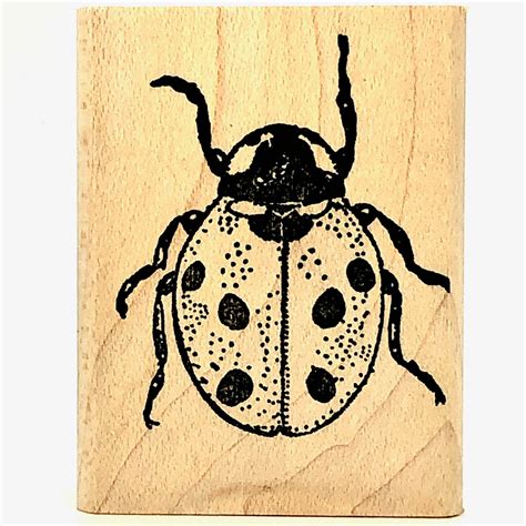 Lady Bug Stamp Rubber Stamp Plantation