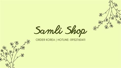 Samli Shop Order Korea 🇰🇷 Facebook