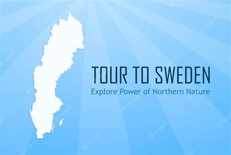 스웨덴 여행 프리미엄 벡터