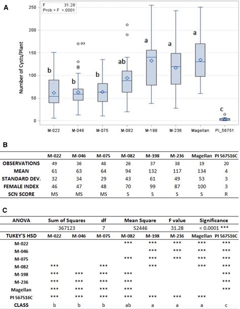 Determination Of Significant Differences Between Key Near Isogenic