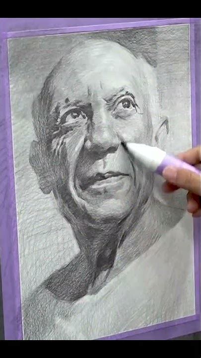 파블로 피카소 인물 드로잉 Portrait Of Pablo Picasso Youtube