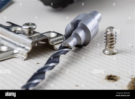 Assembly Of Hinges In A Carpentry Workshop Joinery Accessories In A