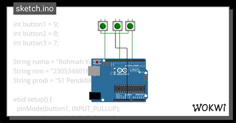 Nama Nim Prodi Wokwi Esp32 Stm32 Arduino Simulator
