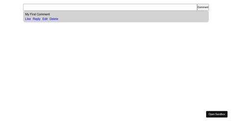 Nested Comments Codesandbox
