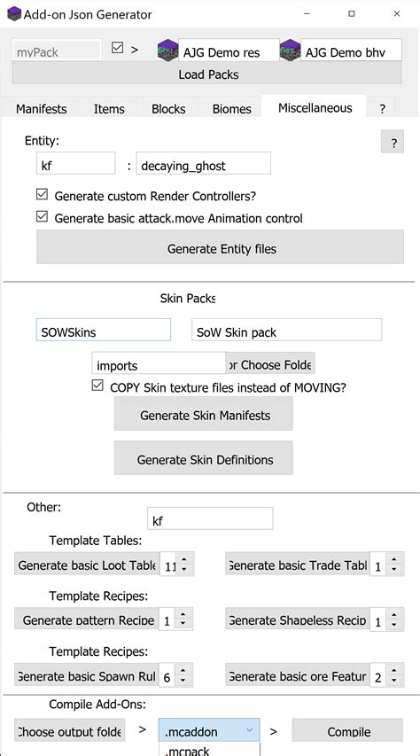 Add On JSON Generator For V By KaiFireborn