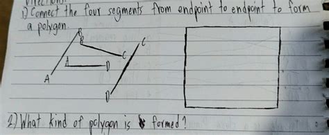 1 Comect The Four Segments From Endpoint To StudyX