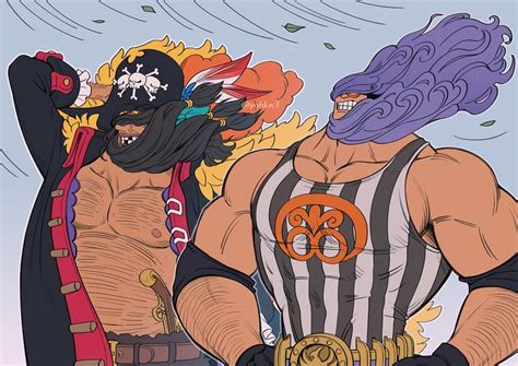 Marshall D Teach And Jesus Burgess One Piece Drawn By Youkan Tako Danbooru