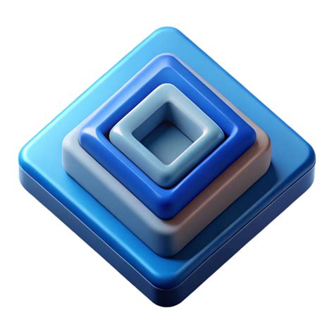 Spectacular Exceptional Sharp Edges Concentric Squares Single Weight Stroke With Scalable