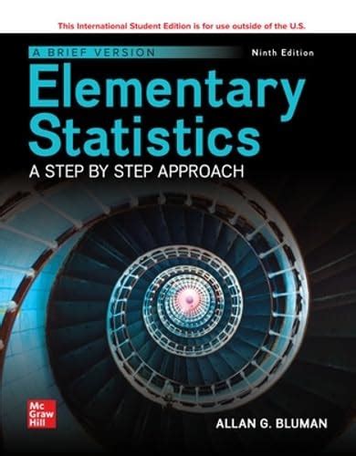 Elementary Statistics: A Brief Version ISE : Bluman, Allan: Amazon.com.be: Books