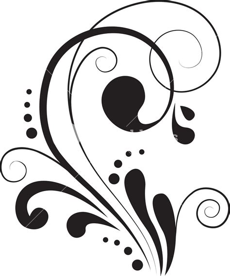 curl floral vector element royalty free stock image storyblocks