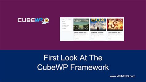 First Look At The Cubewp Framework Youtube