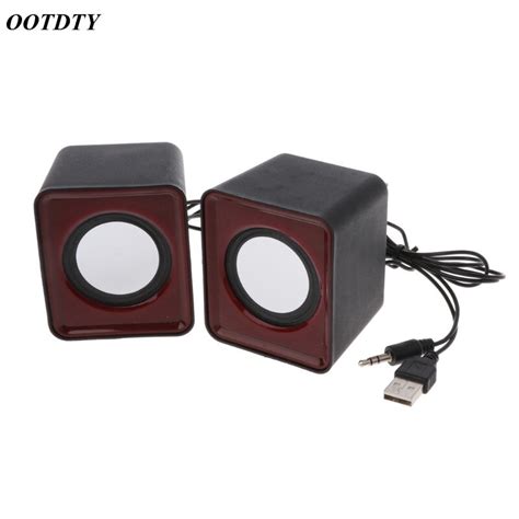 Pcs Wired Mini Computer Speakers Led Usb Pc S Grandado