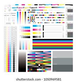 Cmyk Offset Mark Set Vector Calibration Stock Vector Royalty Free Shutterstock