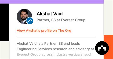 Akshat Vaid Partner Es At Everest Group The Org