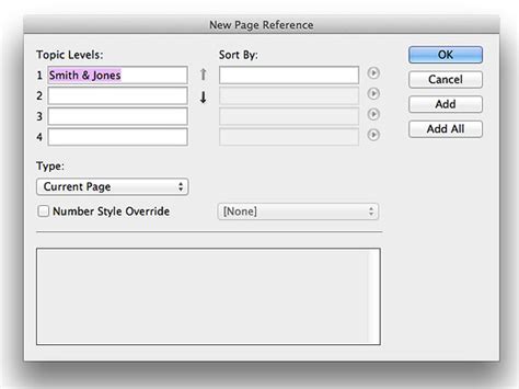 building simple and complex indexes in indesign