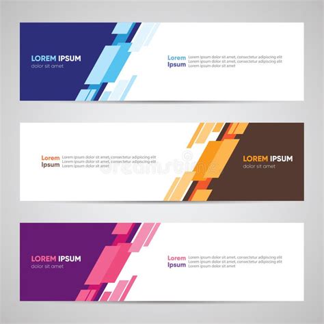 Modern Banner Design Banner Backdrop Background Header Footer W Stock