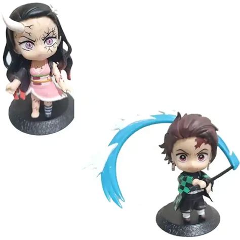 خرید و قیمت اکشن فیگور تانجیرو در حال حمله و نزوکو حالت شیطان ترب