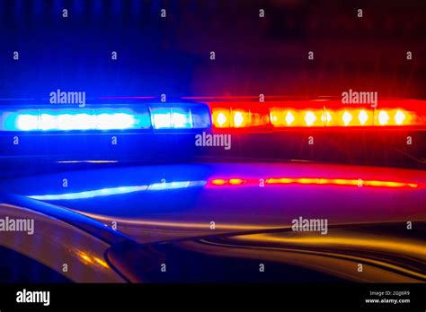 Police Car Lights Flashing