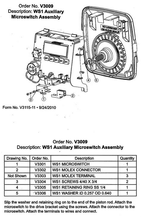 Ws1 Auxiliary Microswitch Assembly Watex Ws1 Auxiliary Microswitch Assembly Watex