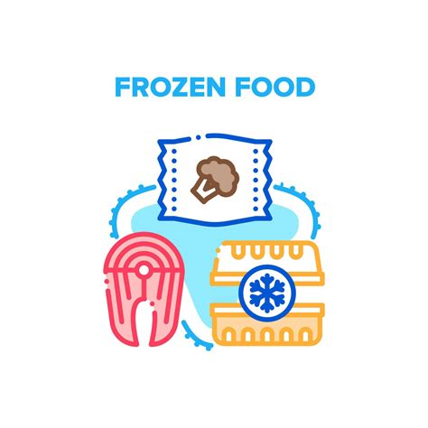 Frozen Food Vector Concept Color Illustration 17360510 Vector Art At Vecteezy