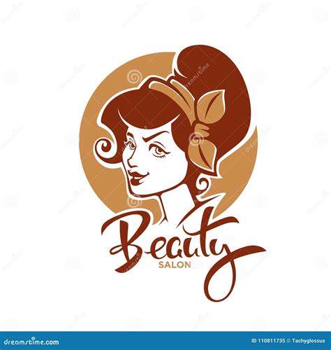 Retro Beauty Vector Lady Portrait For Your Beauty Salon Product And