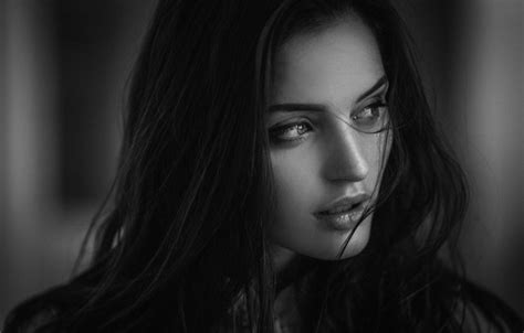 Download Wallpaper Look Girl Brunette Joachim Bergauer Section