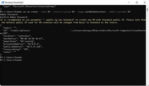 Create Azure Virtual Machine With Powershell Gds