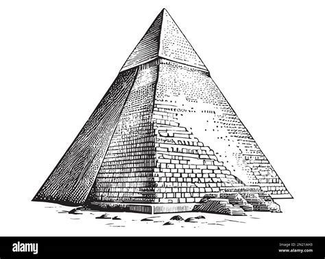 Pyramid Hand Drawn Sketch Vector Illustration Stock Vector Image And Art
