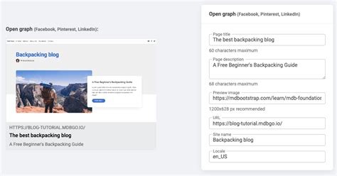 meta data and seo bootstrap tutorial