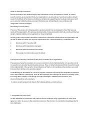 What Are Security Procedures Docx What Are Security Procedures Security Procedures Are
