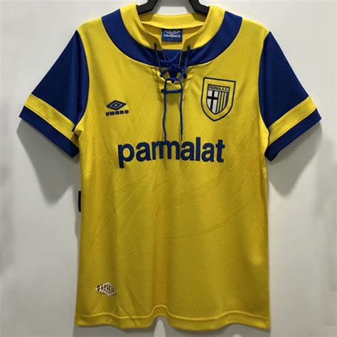 Us 19 00 1993 1995 Parma Yellow Retro Soccer Jersey