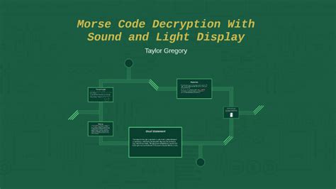 Morse Code Decryption With Sound And Light Display By Taylor Gregory On