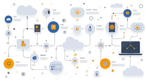 Vibrant Illustration Of A Complex Interconnected System Representing
