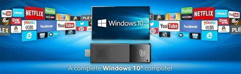 Intel Boxstk1aw32sc Compute Stick Cs125 Computer With Atom X5 Processor And Windows 10 Black