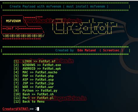Hack Remote Windows 10 Pc Using Thefatrat Hacking Articles