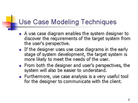 Chapter Use Case Modeling Analysis ObjectOriented Technology