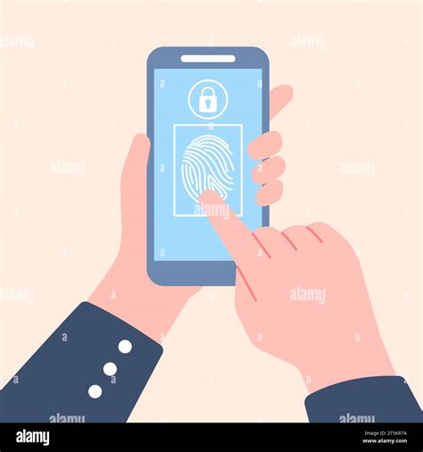 Fingerprint Login On Smartphone Access For Information Self Security