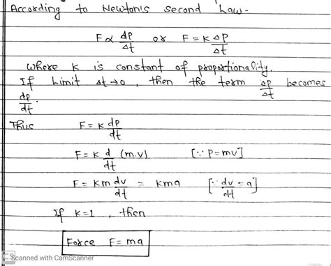 Newton S Second Law Of Motion Maths And Physics With Pandey Sir