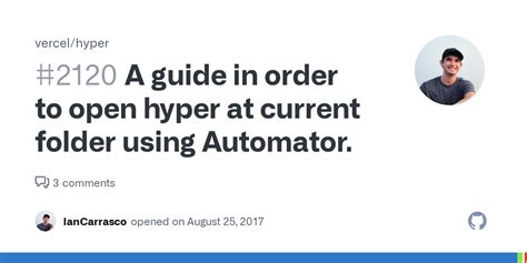 A Guide In Order To Open Hyper At Current Folder Using Automator