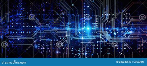 Minimalistic Abstract Background With Circuitry Patterns And Binary Code Symbolizing The