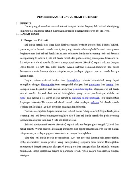 Hitung Jumlah Eritrosit Pdf