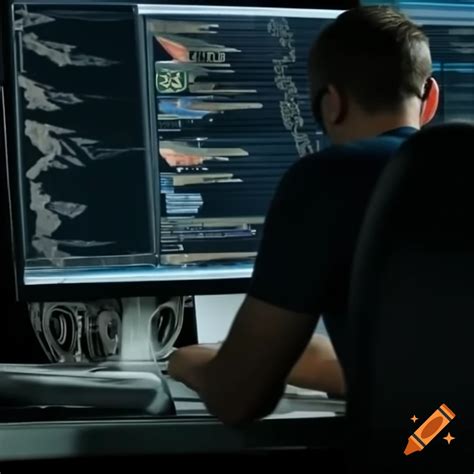 Software Engineer At Desk Coding With Focus On Unit And Module Testing