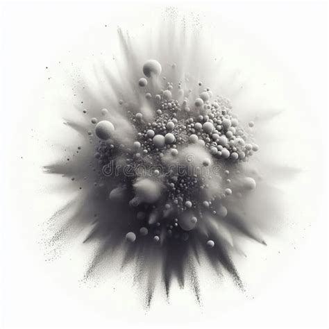 Dust Particles With A Spherical Shape Bouncing And Settling O Stock