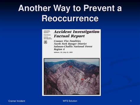 Ppt Another Way To Prevent A Reoccurrence Powerpoint Presentation Free Download Id 1195094