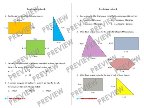 Algebra Booklet Maths Revision And Practice
