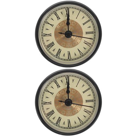 Frcolor 2pcs Replacement Clock Insert Clock Part Clock Insert Vintage Clock Diy Clock Movement