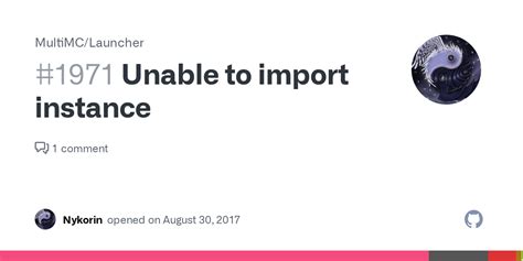 Unable To Import Instance Issue MultiMC Launcher GitHub
