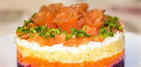 Королевская шуба рецепт вкусного салата на Новый год Шуба с красной рыбой Кулинария Foodoboz
