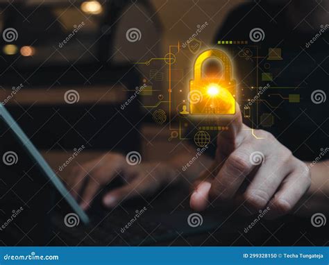 Cyber Secure Internet Network Security System Online Information Safety And Privacy Digital