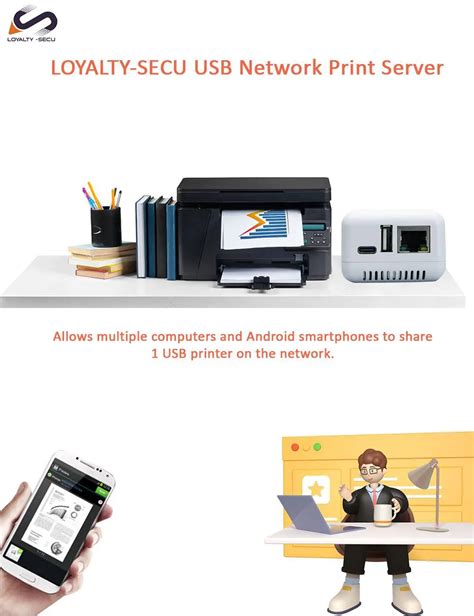 Mini Network USB Print Server Loyalty Secu